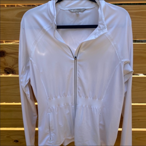 Athleta | Jackets & Coats | White Athleta Windbreaker Womans Extra ...
